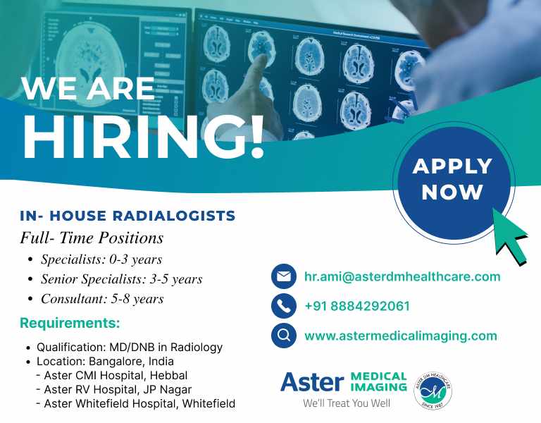 Teleradiology And Radiology Jobs In India | Aster Medical Imaging